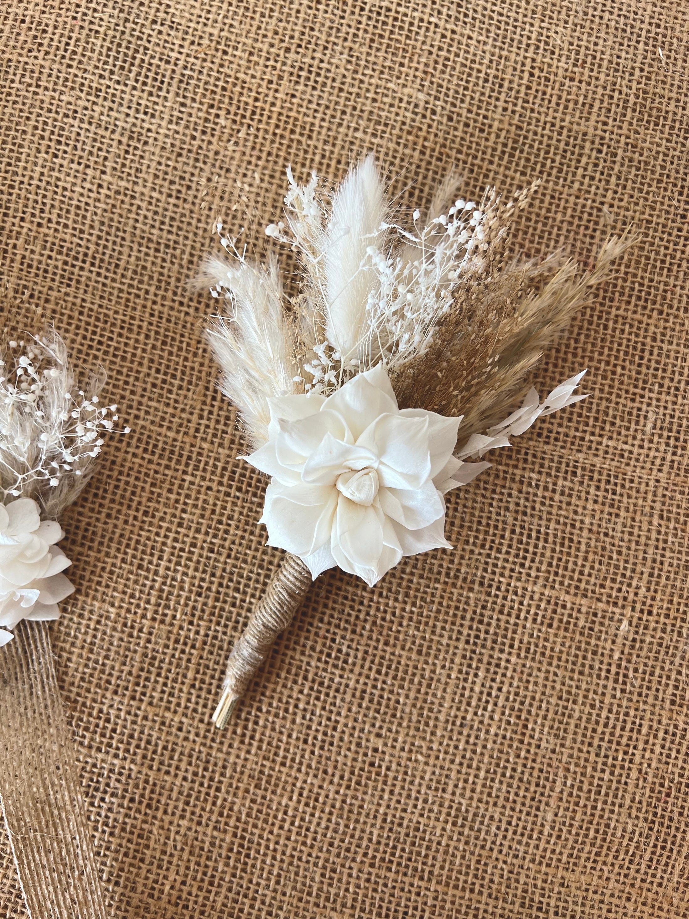 Boho Wedding Flowers, Bridal Bouquet, Grooms Buttonhole and Wrist Cors ...